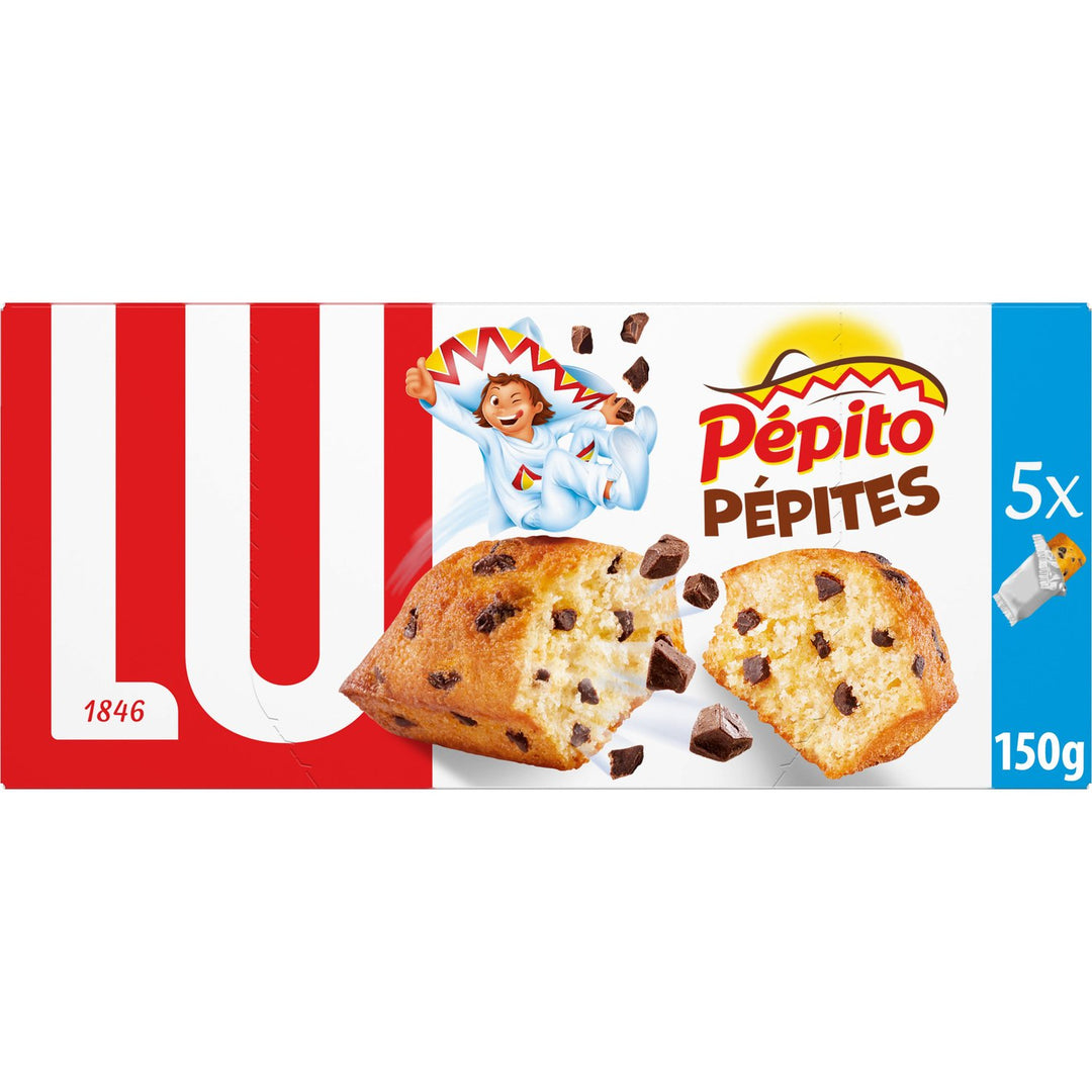 LU-Gâteaux aux pépites de chocolat Pepito LU La boîte de 5 sachets - 1 ...