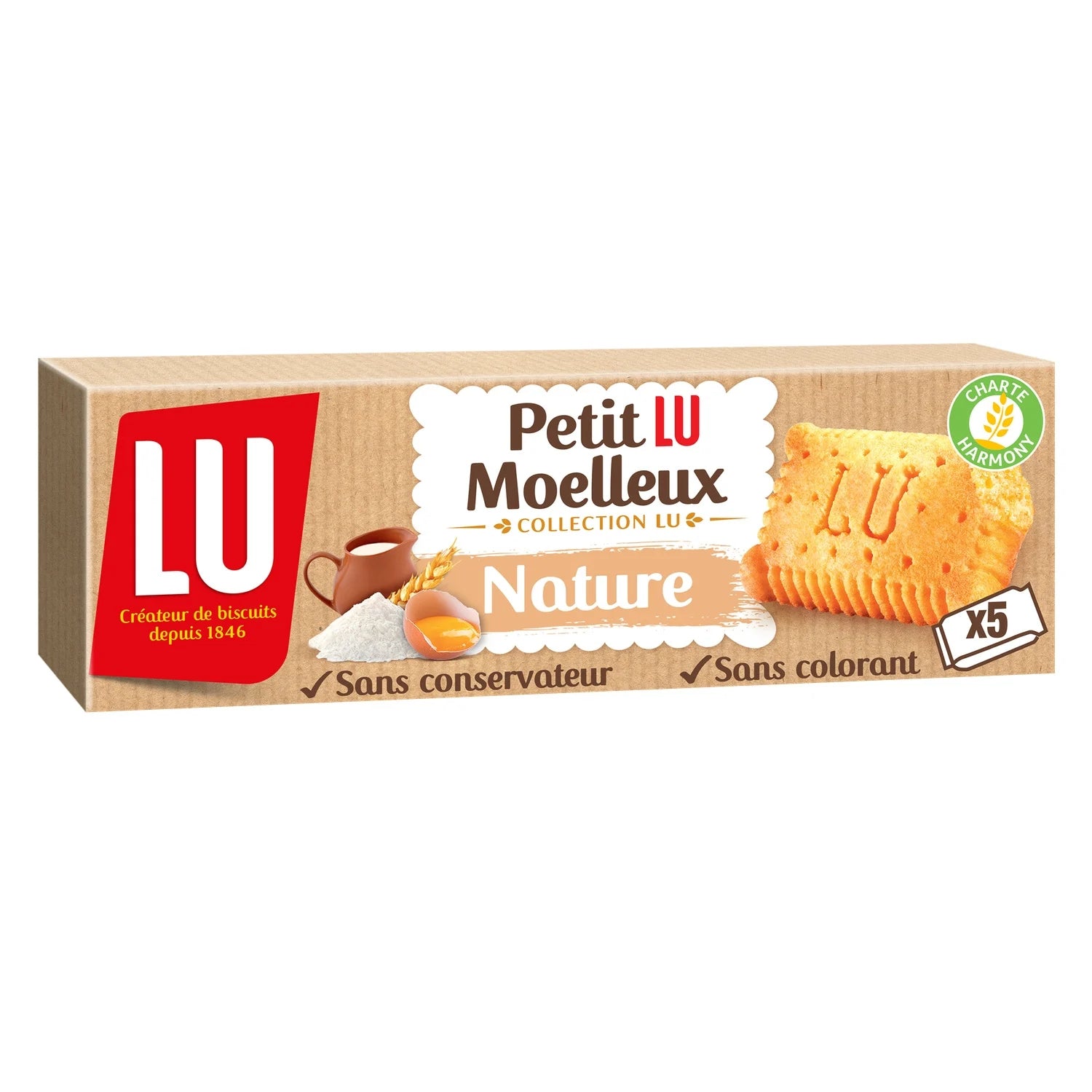 LU-Gâteaux moelleux natures 5 sachets - 140 g – Dialy