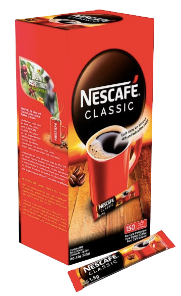 NESCAFE CLASSIC - Café en sticks, bâtonnets (150x1,5g) 225g – Dialy