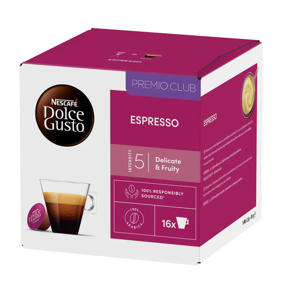 NESCAFÉ DOLCE GUSTO - Capsules Espresso delicate and fruity x16 -264g ...