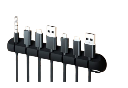 Organisateur de Câbles pour bureau, mural, rangement cables noir – Dialy