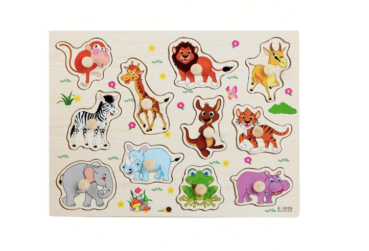 Puzzle Animaux En Bois – Dialy